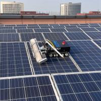 China DC Motor Controls Travel and Brush Rotation PV Cleaning Robot for Solar Panel Cleaning 120W for sale