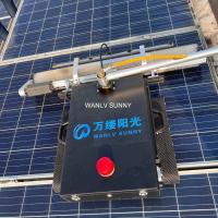 China Solar Panel Cleaning Robot Brush Cleaner Water Dry 1190x970x350mm for sale