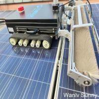China Electric Remote Rolling Brush for Solar Panel Cleaning 24V Photovoltaic Plant Washing for sale