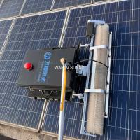 China Remote Controlled Photovoltaic Panel Cleaning Robot 1200mm Width Solar Panel Cleaner for sale