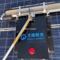 China Commercial Solar Panel Cleaning Robot Cold Water Cleaning for Solar Farm Owners 120W for sale