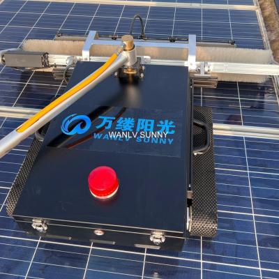 China Lithium Battery Powered Solar Panel Cleaning Robot 48V for Photovoltaic Panel Washing for sale