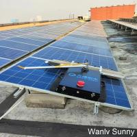China 1200x1000x350mm Remote Track Robot for Solar Panel Cleaning Water Dry Washing Dual for sale