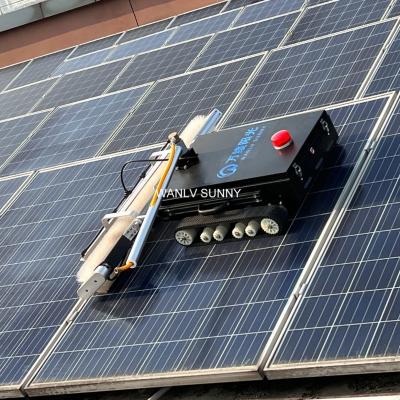 China Wanlv Sunny Crawler Solar Panel Cleaner for Photovoltaic Farms Washing with Smart Remote Control for sale