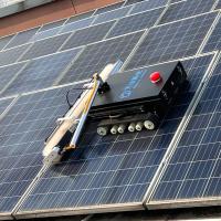 China EU Standard Remote Controlled Solar Panel Cleaning Robot 1200mm Brush Width for Photovoltaic Farms for sale