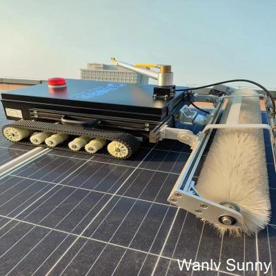 China Wanlv Sunny Smart Solar Cleaner 1100mm Rolling Brush Photovoltaic Cleaning Robot 1.2MW Per Day for sale