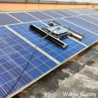 China Automated Solar Panel Cleaning Robot 500 RPM Electric Fuel Efficient for sale