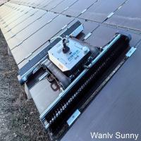 China 24V Lithium Battery Powered Solar Panel Cleaning Robot for Photovoltaic Farm Washing for sale