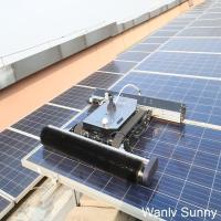 China Solar Panel Cleaning Robot System 12 Months Warranty Automated Cleaner for Photovoltaic Plants for sale
