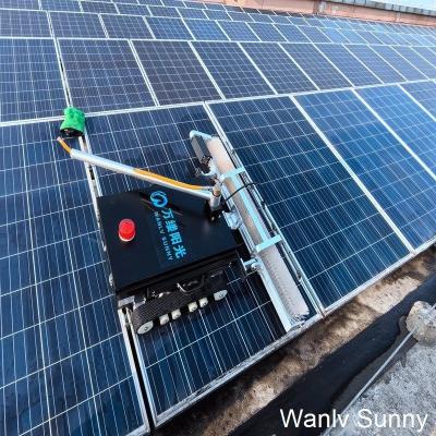 China Solar Farm Washing Robot 24V Operating Voltage and Customization for 1100 Rolling Brush for sale