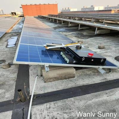 China 1100 Mm Cleaning Width Solar Panel Cleaning Robot With Li-Battery for sale