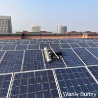 China Solar Panel Cleaning Robot 150m Range 3-4h Working Time with Water Pump for sale