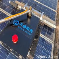 China Solar Panel Cleaning Robot 150m Range 3-4h Working Time with Water Pump for sale