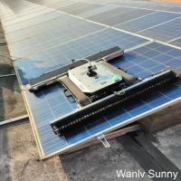 China Robotic Solar Panel Cleaner System Ai-Powered Cleaning Robot with Rolling Brush Heads for sale