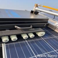 China Smart Climb Solar Panel Cleaning Robot 1200x1000x350mm Physical Cleaning Brush for sale