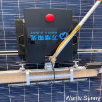 China Solar Panel Cleaning Robot 1100mm Roller Brush with Water Nozzles for PV Systems for sale