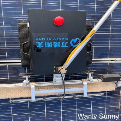 China Solar Panel Cleaning Robot 1100mm Roller Brush with Water Nozzles for PV Systems for sale