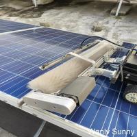 China Solar Panel Cleaning Robot 1100mm Roller Brush with Water Nozzles for PV Systems for sale