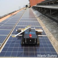 China Crawler Solar Panel Cleaning System 1200mm Brush Width for Photovoltaic Farms for sale