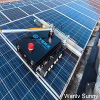 China Remote Control Solar Panel Cleaner Robot for Photovoltaic Farm Maintenance 1200mm for sale