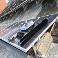 China Solar Panel Cleaning Robot with Physical Cleaning Principle and Wireless Remote Control for sale