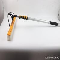 China Solar Panel Cleaning Brush 80cm Width Aluminum Alloy Telescopic Rod 3.5-7.5m for Photovoltaic Washing for sale