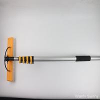 China Solar Panel Cleaner Brush 80cm Brush Head 3.5-7.5m Telescopic Aluminum Rod Cold Water Cleaning for sale