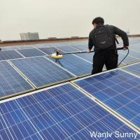 China 3.5m 5.5m 7.5m Telescopic Pole Solar Panel Cleaning Rotary Cleaner Lithium Battery for sale