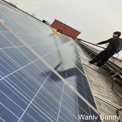 China Solar Cleaning Machine with 7.5m Telescopic Pole and Cold Water Cleaning Process for sale