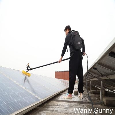China Water Fed Telescopic Pole Solar Panel Cleaning Brush for Artificial Control Equipment for sale