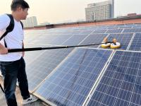 China Telescopic Water Fed Solar Washing Brush 3.5m 5.5m 7.5m Aluminium Alloy Pole for Solar Panel Cleaning for sale