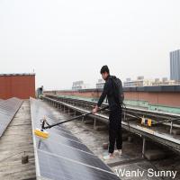 China Cleaning Tool Nylon Telescopic Water Fed Pole Extendable Brush for Solar Panels Cleaning for sale