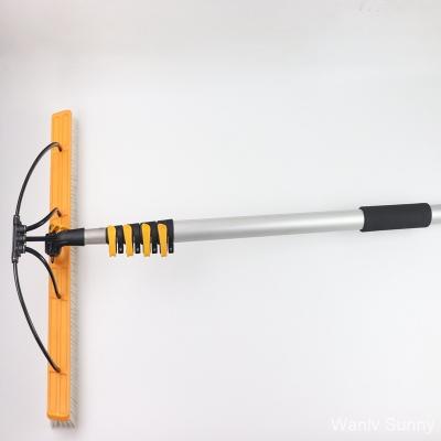 China Telescopic Power Electric Solar Panel Cleaning Brush Water Fed Pole 80cm 7.5m for sale