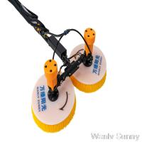 China Telescopic Pole Solar Panel Cleaning Brush 3m 5m 7.5m Lengths AC110-240V for sale