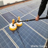 China OEM Solar Panel Cleaning Tool Double Head Brush 180W 24V Telescopic Rod 3.5m for sale