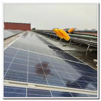 China Solar Panel Rotary Cleaning Brush Electric Water Dry Roller 180W 24V Telescopic Rod for sale