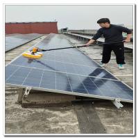 China Solar Panel Rotary Cleaning Brush Electric Water Dry Roller 180W 24V Telescopic Rod for sale