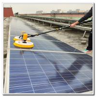 China Solar Panel Rotary Cleaning Brush Electric Water Dry Roller 180W 24V Telescopic Rod for sale