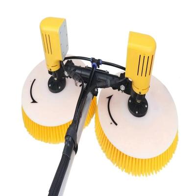 China Effective Cleaning Tool Nylon Bristles Telescopic Water Fed Pole with Extendable Brush for sale