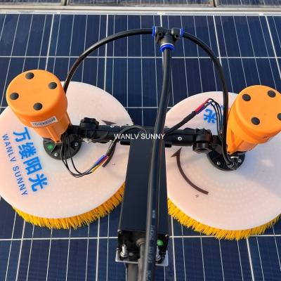 China Wanlv Sunny Solar Panel Cleaning Water Fed Pole Brush 3.5m-7.5m Telescopic Rod AC110-240V for sale