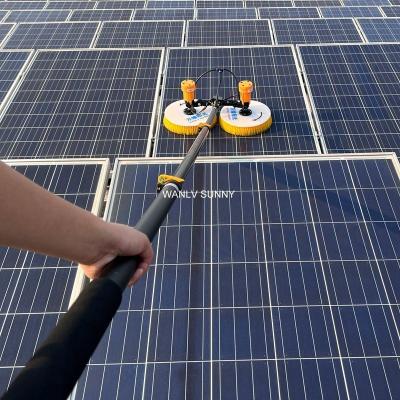 China Brushless Motor Solar Panel Cleaning Brush 7.5m Double-Ended Telescopic Rod 180W for sale