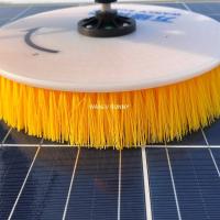 China Brushless Motor Solar Panel Cleaning Brush 7.5m Double-Ended Telescopic Rod 180W for sale