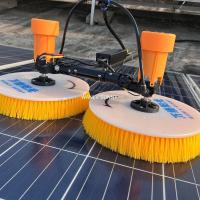 China Commercial Solar Panel Cleaning Pole Telescopic 7.5m Water Fed with 180W Motor for sale