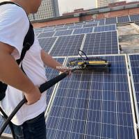 China Electric Solar Panel Cleaning Brush Telescopic 3.5m 5.5m 7.5m for sale