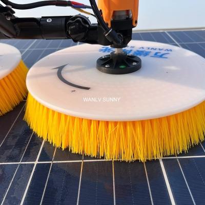 China 24FT Electric Solar Panel Cleaning Machine PV Washing Brush 3.5m 5.5m 7.5m Telescopic Rod for sale