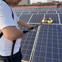 China Plastic Solar Panel Cleaning Brush 6m 9m 10m Telescopic Aluminium Rod for PV Panel Cleaning for sale