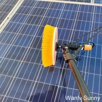 China 7.5m 24FT Single Head Solar Panel PV Cleaning Brush Pole Machine for Remote Control for sale