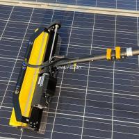 China Automation Photovoltaic Roller Solar Panel Cleaning Rotating Brushes Water Fed Brush 1100mm for sale