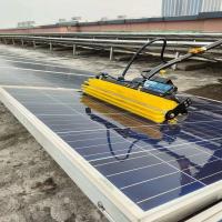 China Electric Rolling Brush for Photovoltaic Panel Cleaning with 3.5M Telescopic Rod Physical Cleaning Principle for sale