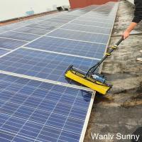 China Electric Rolling Brush for Photovoltaic Panel Cleaning with 3.5M Telescopic Rod Physical Cleaning Principle for sale